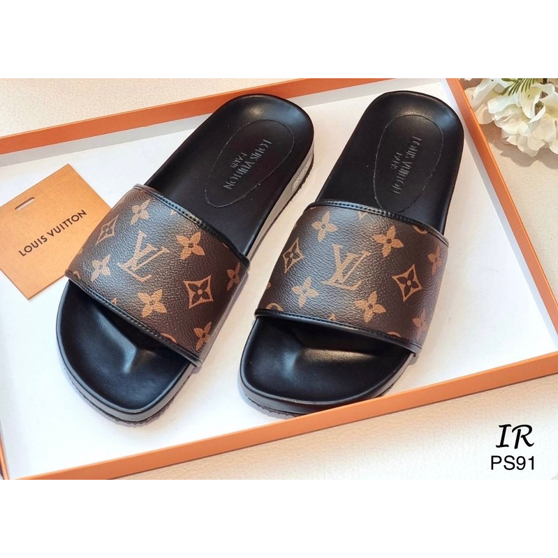 PS91 รองเท้าแตะ ด้านในเสริมนวมหนาซับกำมะหยี่ สบายเท้า เริ่ดมาก | Shopee ...