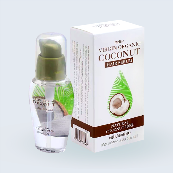 Mistine Virgin Organic Coconut Hair Serum (35ml).เซรั่มน้ำมันมะพร้าว ...