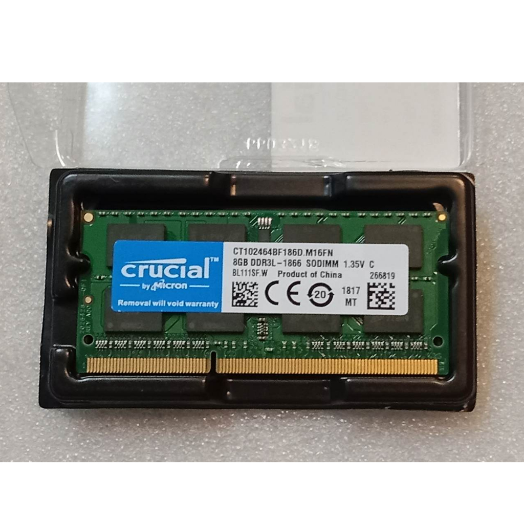 Crucial Laptop DDR3 SO-DIMM RAM 1.35V /1.5V 204pin 4GB 8GB DDR3 1333/1866 MT/s- (PC3-14900) port ...