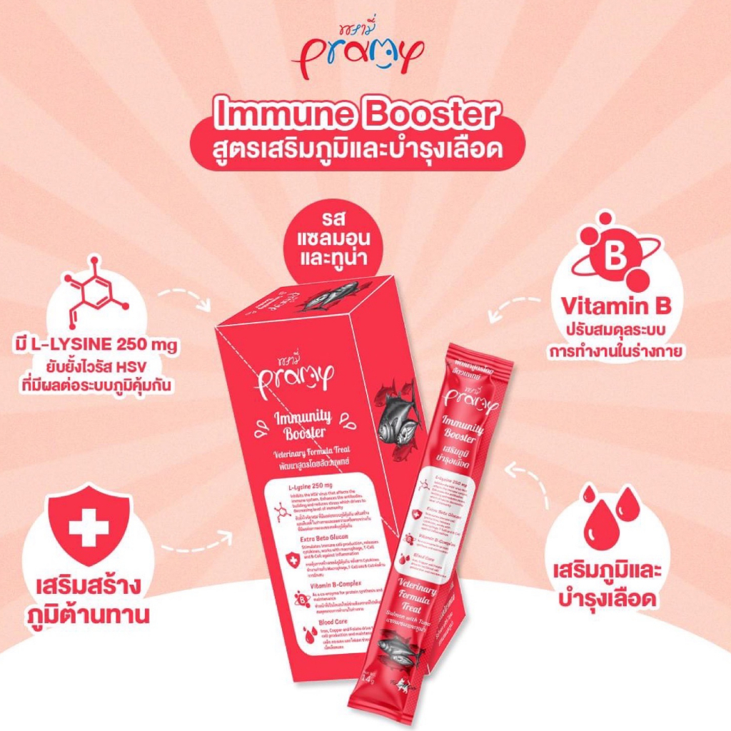 PRAMY ขนมแมวเลีย รสชาติต่างๆ 14g 1 ซอง | Shopee Thailand