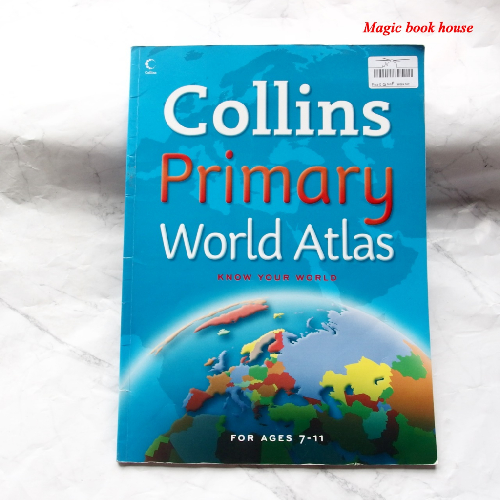 Collins Primary World Atlas : หนังสือความรู้ ภาษาอังกฤษ (มือสอง) ปกอ่อน ...