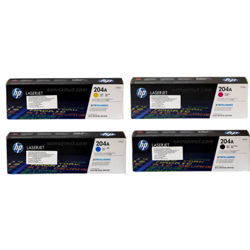 HP (204A) CF510A/CF511/CF512/CF513/BK,C,M,Y Original ของแท้100% ...