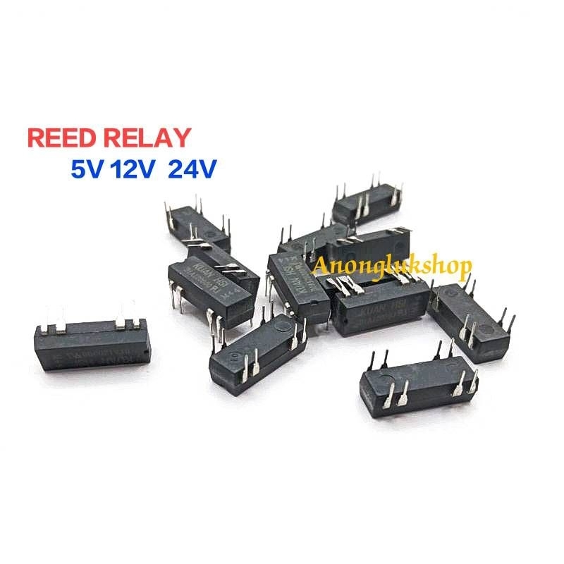 1ตัว 👉👉หรีดรีเลย์ Reed Relay 1Contact 8ขา มี 5VDC 12VDC 24VDC | Shopee ...