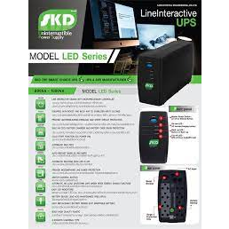 (สเปคเข้างาน ICT) SKD UPS LED-800 Line Interactive 800VA/480W, Batt ...