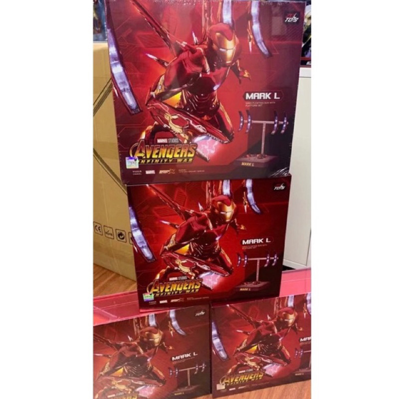 ZD TOYS IRON MAN MK 50 Ver. 2.0 + LED Energy Displacer Sentries 1/10 ...