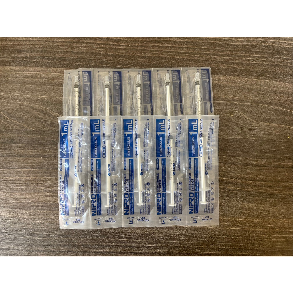 ( แบ่งขาย 10 ชิ้น ) Nipro Syringe 1 ml | Shopee Thailand