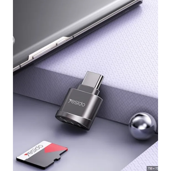YESIDO GS19 Type-C ปลั๊ก TF เครื่องอ่านการ์ดหน่วยความจำโทรศัพท์ Android ...