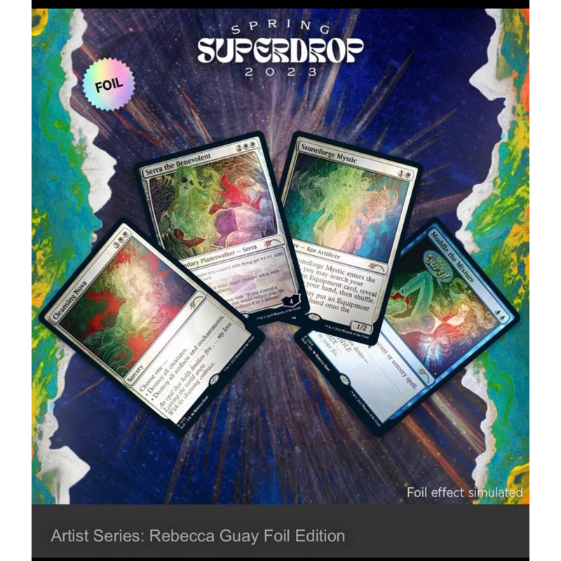 การ์ด MTG Secret Lair Artist Series Rebecca Guay Foil Magic the ...