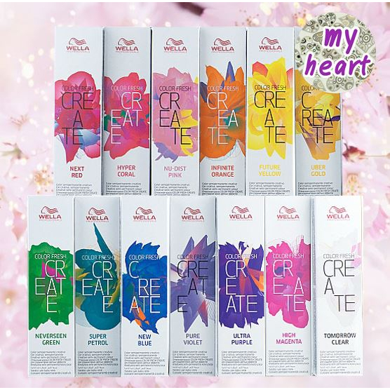 Wella Color Fresh Create 60 ml สีที่ไม่ต้องใช้ไฮโดรเยน ปราศจากแอมโมเนีย ...