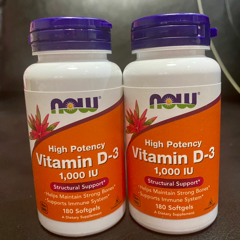 Now Foods Vitamin D3 1,000iu 180 softgel | Shopee Thailand