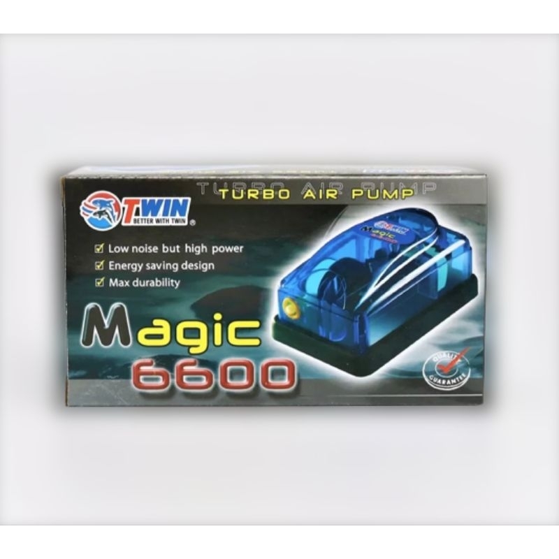 ปั๊มลมอ๊อกชิเจนตู้ปลา 1 ทาง Magic 6600(เหมาะสำหรับตู้ปลาหรืออ่างเล็ก) | Shopee Thailand