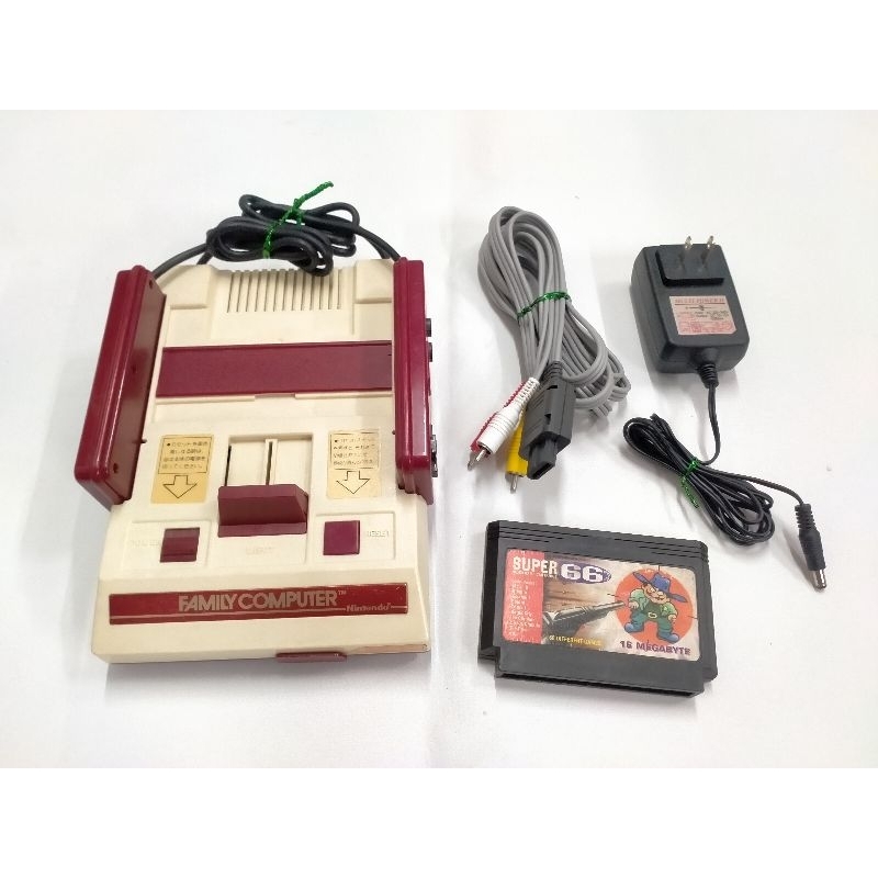 Famicom Japan ระบบ AV SFC แบบ 50Hz ชุดไฟไทยพร้อมเล่น พร้อมตลับ 66 เกม ...