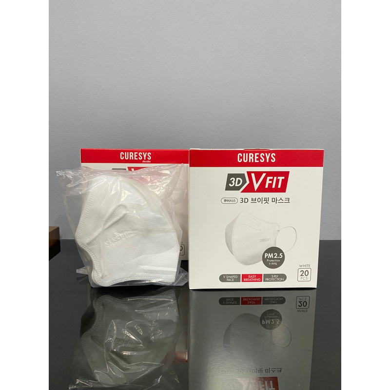 "Curesys 3D VFit Mask 20 pcs เคียวร์ซิส แมสหน้าเรียวทรงวีฟิต หน้ากาก ...