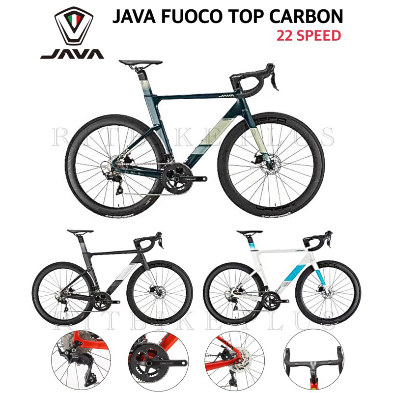 *ผ่อนได้*จักรยานเสือหมอบ JAVA Fuoco TOP เฟรม Carbon ล้อคาร์บอน ชุด ...