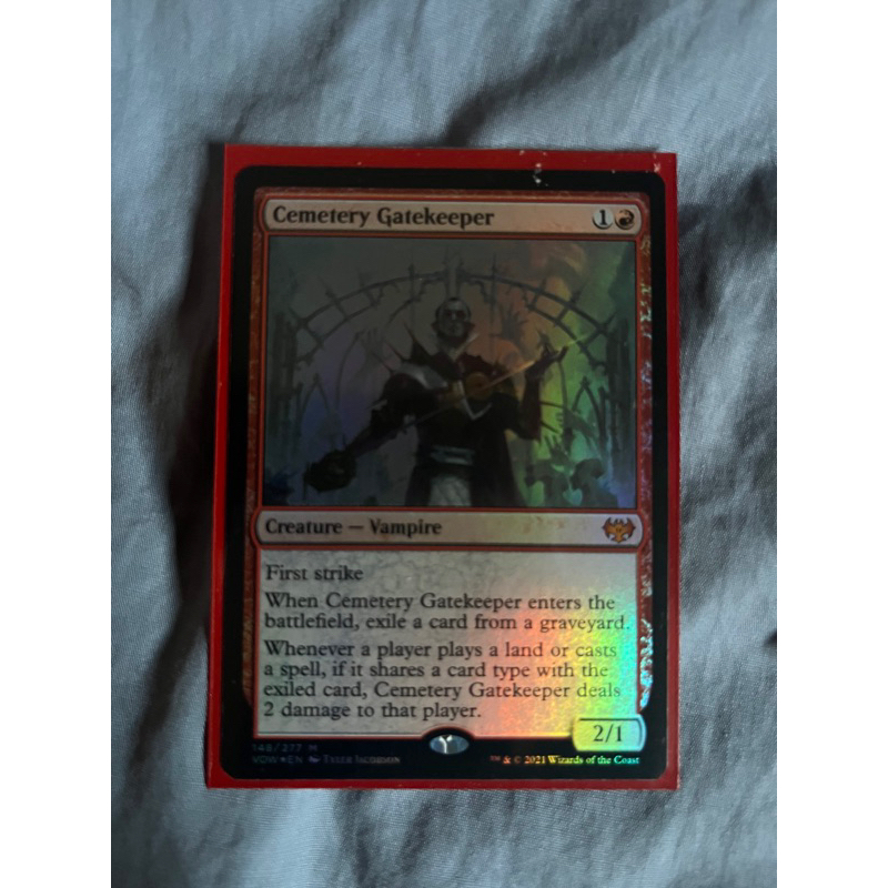 การ์ด MTG Cemetery Gatekeeper Red Magic the Gathering รุ่น VOW สภาพ Ex ...