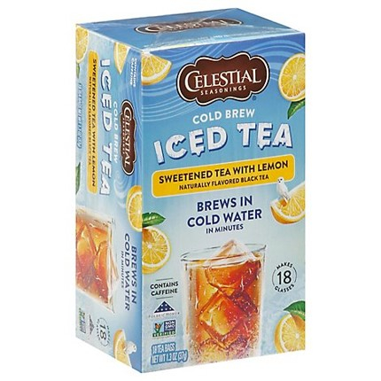 Celestial Cold Brew ICED Black Tea Lemon เซเลสเทล ชา โคลด์ บรูว์ แบล็ก ...