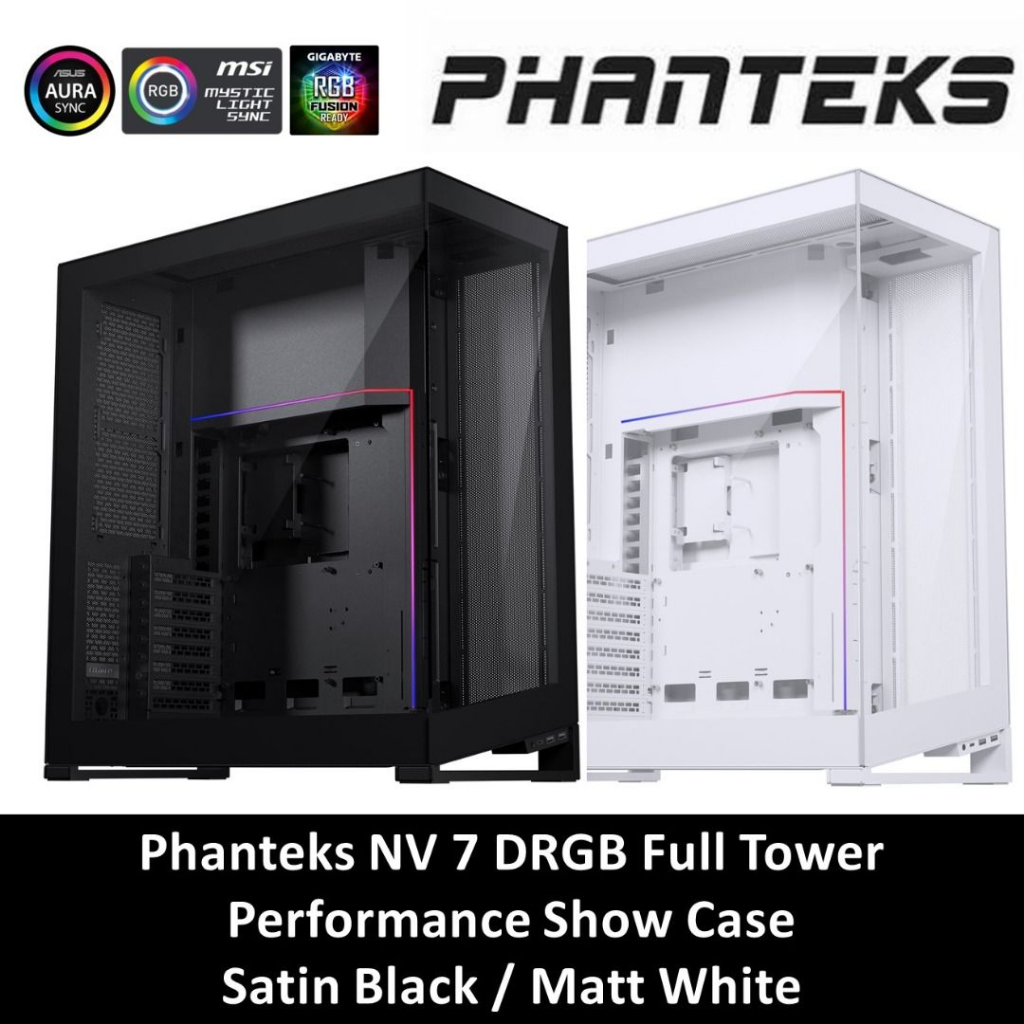 Phanteks (PH-NV723TG_DBK01) NV7 Showcase Full-Tower Chassis, High ...