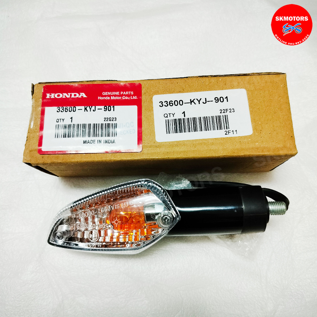 ชุดไฟเลี้ยวหลังด้านขวา (12V 21W) รหัส 33600-KYJ-901 สำหรับรถรุ่น HONDA CBR250R ปี 2013 อะไหล่แท้ ...