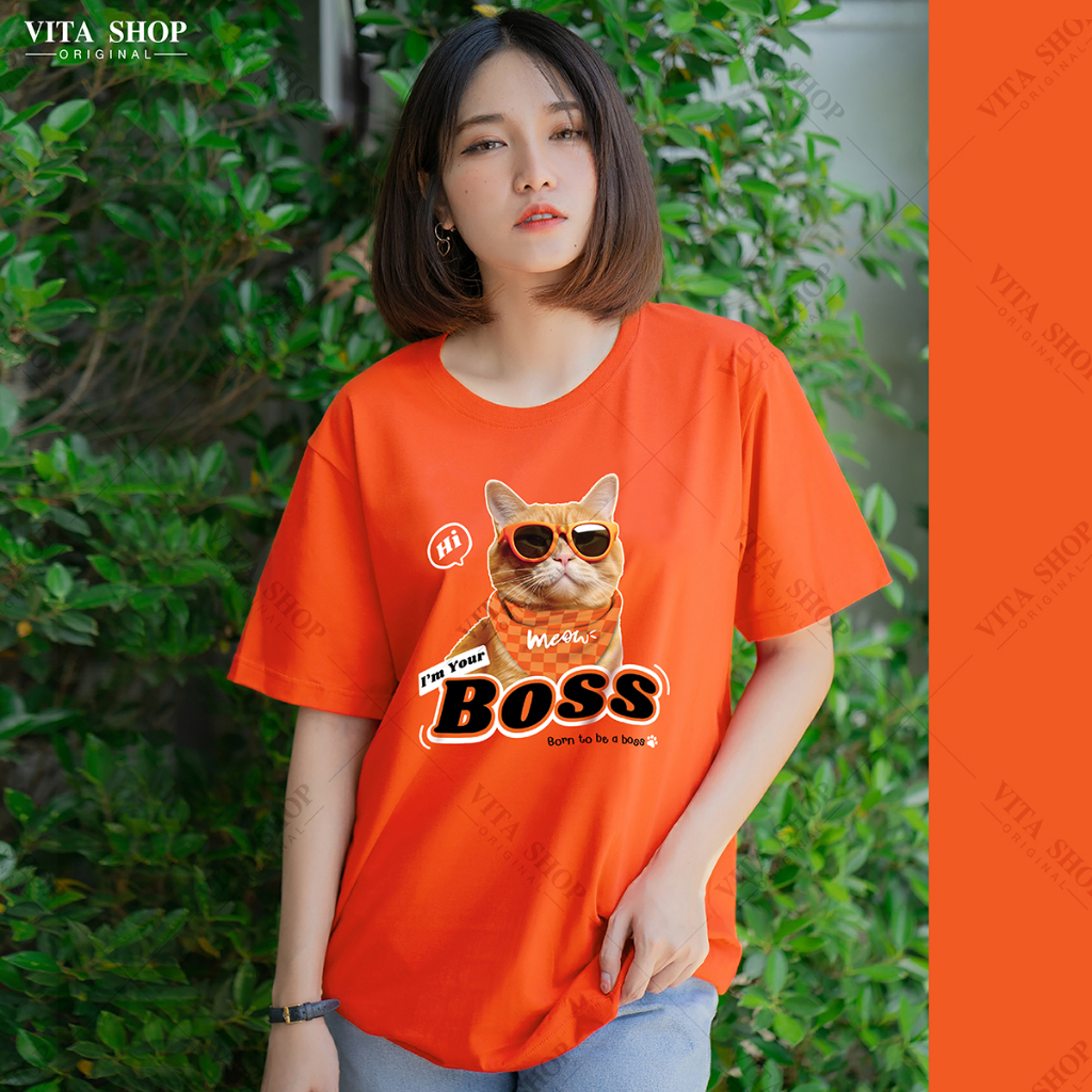 เสื้อคำฮิต | I'm your Boss Born to be Boss (16) | ผ้าคอตตอนเนื้อนุ่ม ทรงตรงใส่ได้ทั้งชายหญิง ...