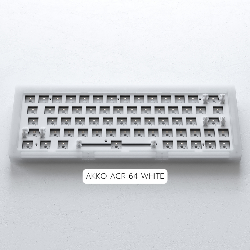 คีย์บอร์ด AKKO ACR64 case Arcylic 4 Color size 60% RGB Hotswap Gasket ...