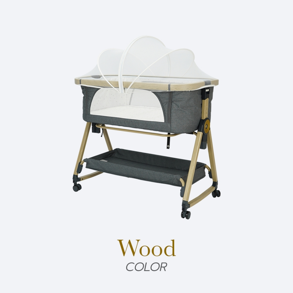 แถมฟรี! โมบาย Bebeshop เตียงนอนเด็ก เตียงนอน รุ่น Luxury Bassinet ปรับ ...