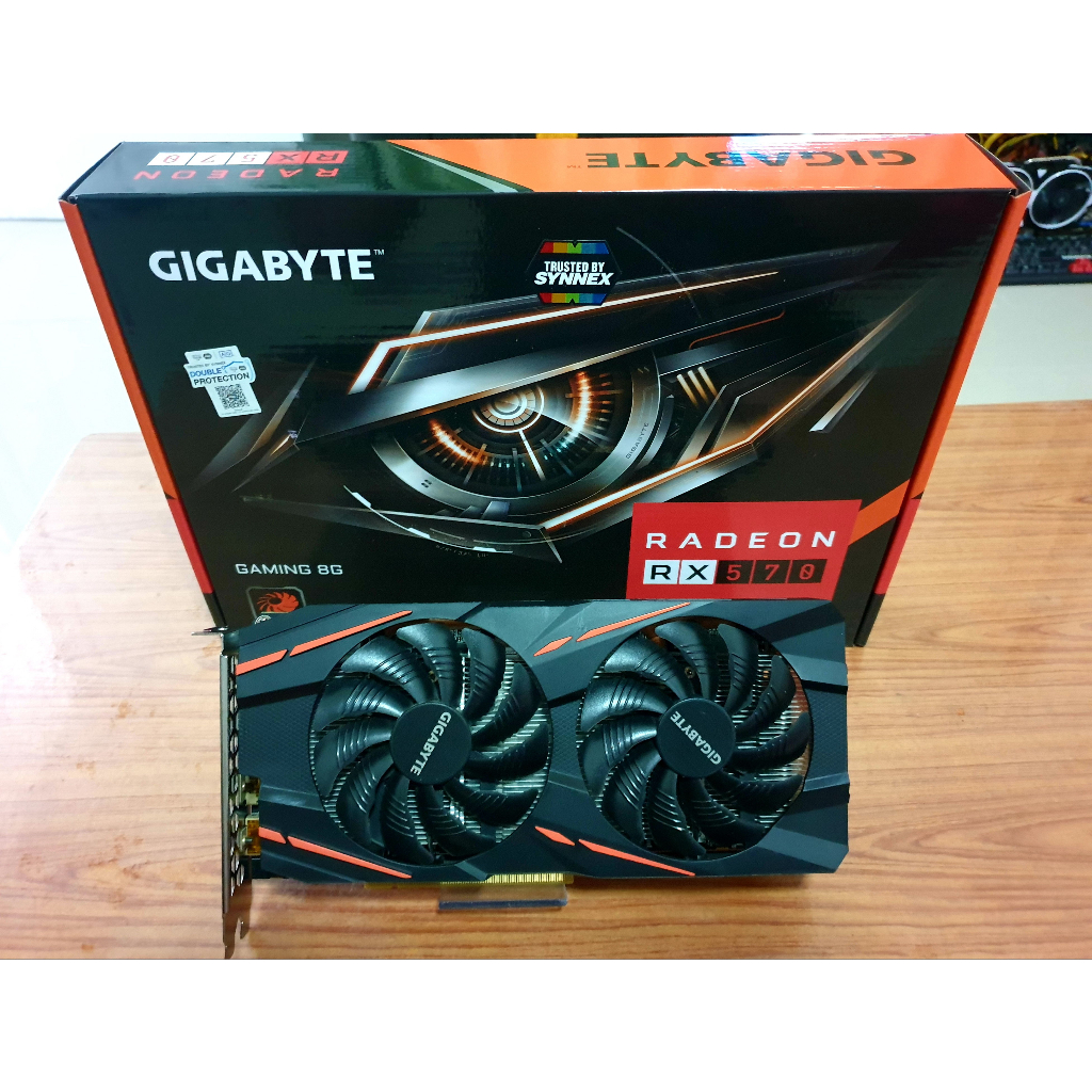 VGA (การ์ดแสดงผล) GIGABYTE RX570 GAMING 8G DDR5 256 BIT (GV-RX570GAMING ...
