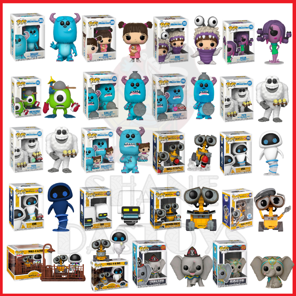 {PRE-ORDER} Funko Pop! DISNEY : Monsters Inc , Wall-E , Dumbo | Shopee ...