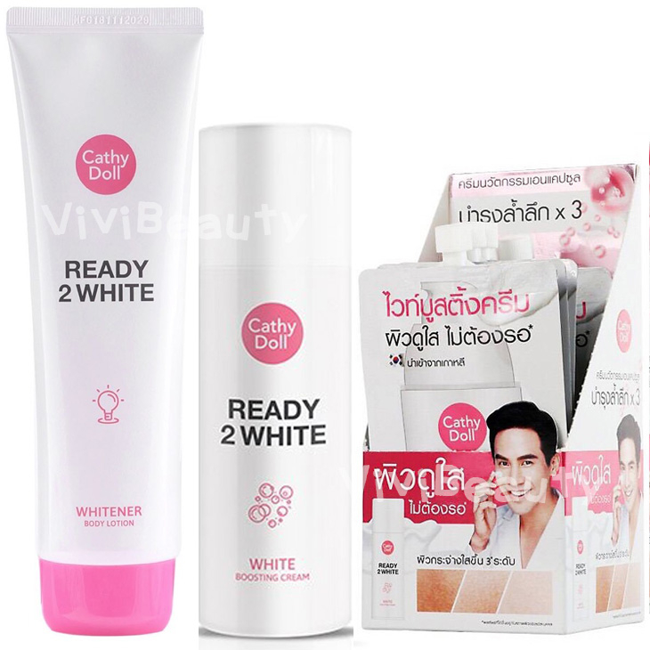 Cathy Doll Ready 2 White Whitener Body Lotion / Boosting Cream เคที่ ดอลล์ เรดดี้ ทู ไวท์ ไวท์ ...