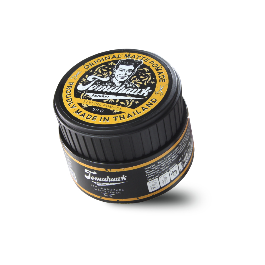 Tomahawk's pomade matte finish (โทมาฮ็อกโพเมดสูตรแมทฟินิช) 50g. | Shopee Thailand