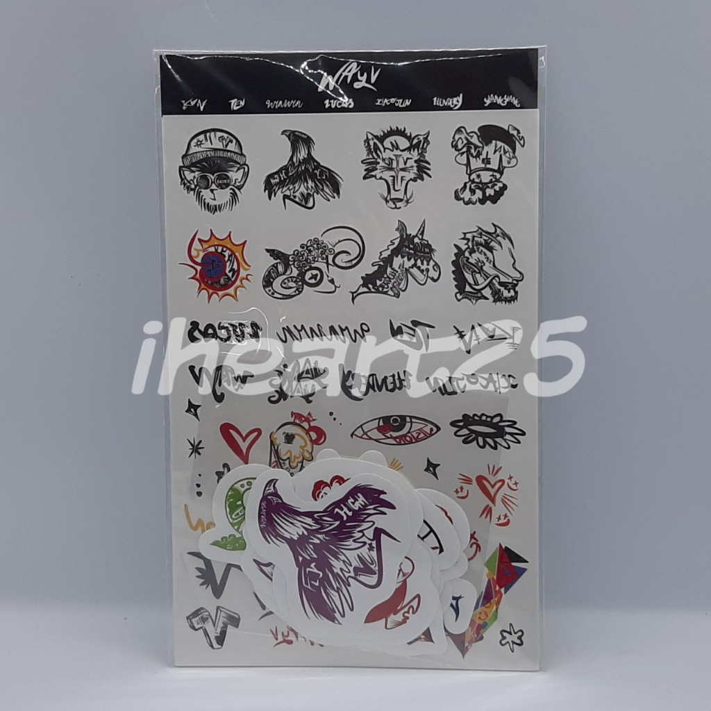 WayV：TATTOO+LUGGAGE STICKER SET／SMARTPHONE DECO SET (NCT TEN TENLEE เตน ...