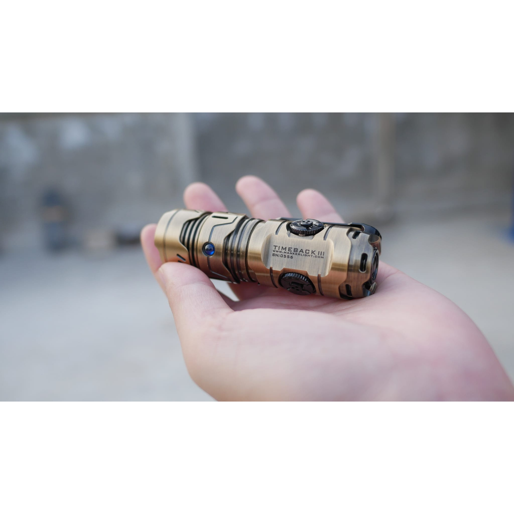 ไฟฉายทองเหลือง Manker Timebackiii 3 Brass Antique-color 2500ลูเมน พร้อม ...