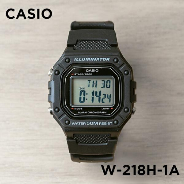 นาฬิกา Casio แท้ รุ่น W-218H และ W-218HC นาฬิกาดิจิตอล สายเรซิ่น ของแท้ ...
