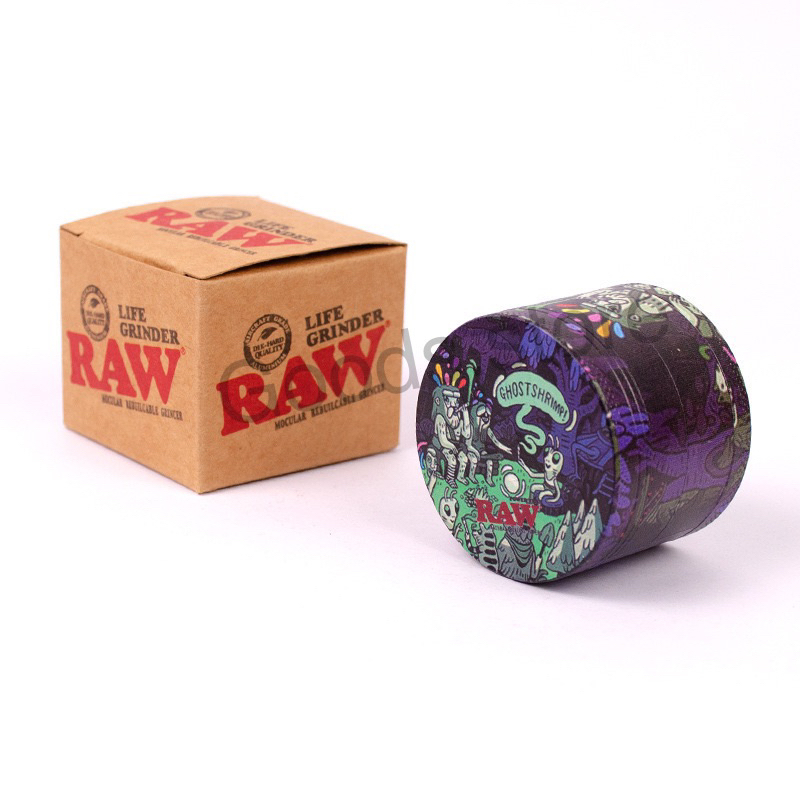 ที่บดสมุนไพร RAW Grinder 50 mm. 4 ชั้น ลายการ์ตูน สแตนเลส บดละเอียด ...