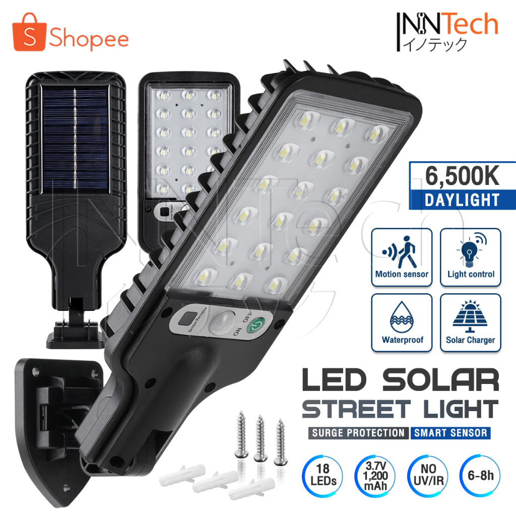 LUMALITE ไฟโซล่าเซลล์ ไฟติดผนังโซล่าเซลล์ ไฟติดผนัง 18 LEDs 3 พลังงาน ...