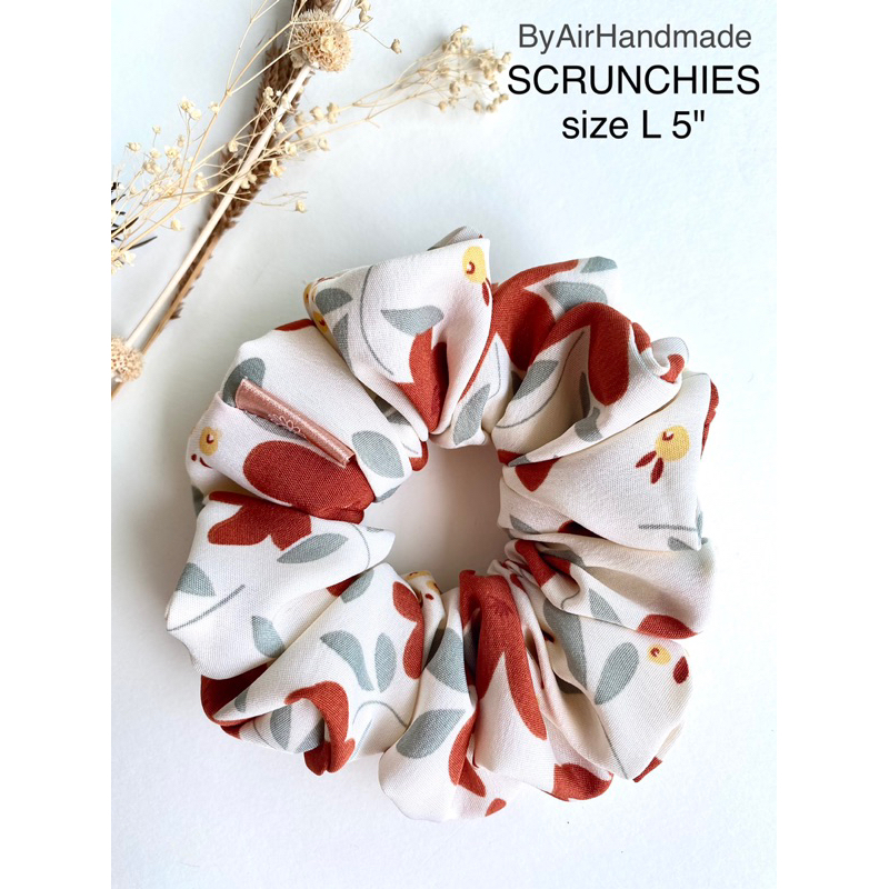 ที่รัดผมผ้าพิมพ์ลายน่ารัก ขนาด 5 นิ้ว SCRUNCHIES size L 5" | Shopee Thailand