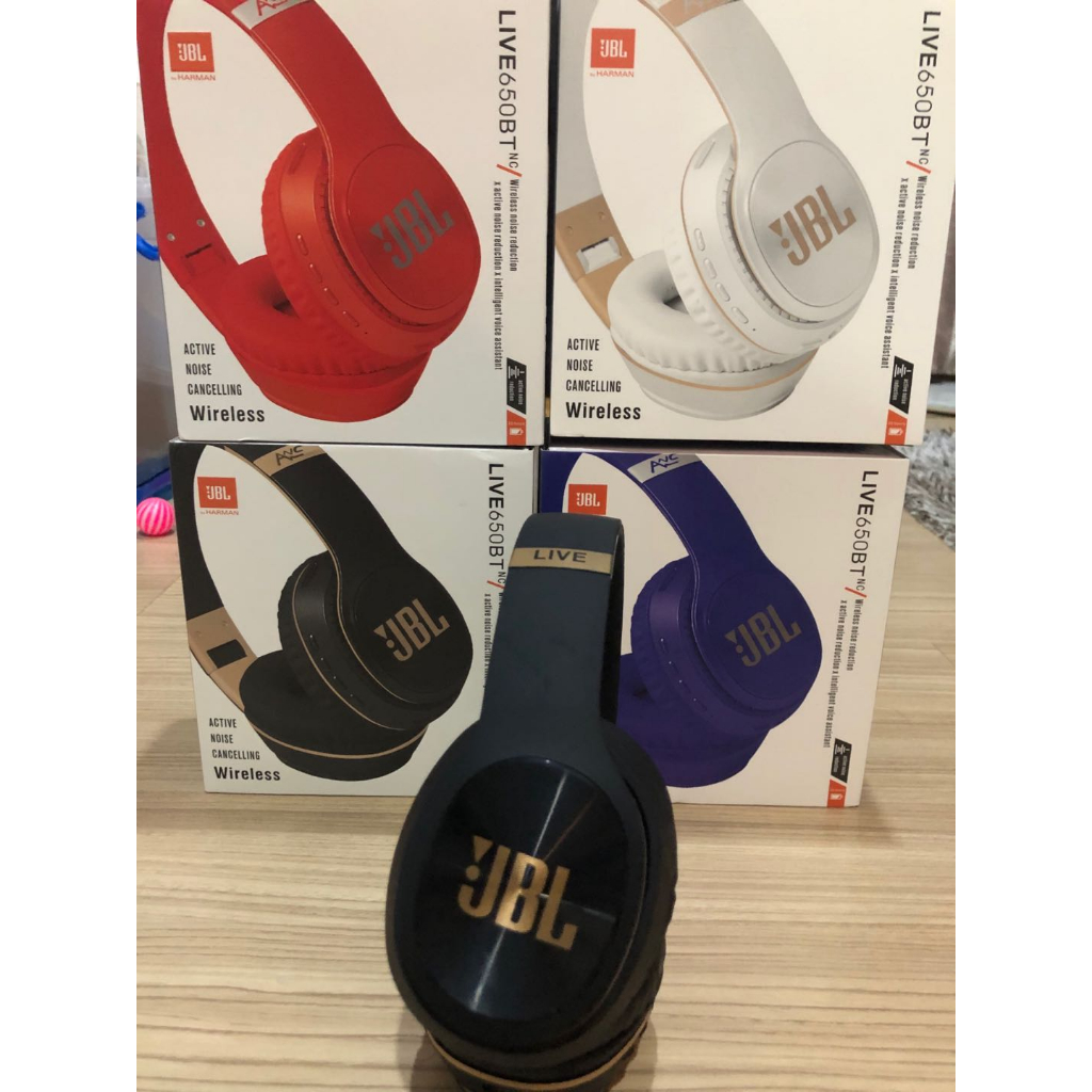 พร้อทส่ง หูฟังบลูทูธไร้สาย jbl 650 bt เสียงดีเบสหนักพร้อมไมโครโฟนรับ ...