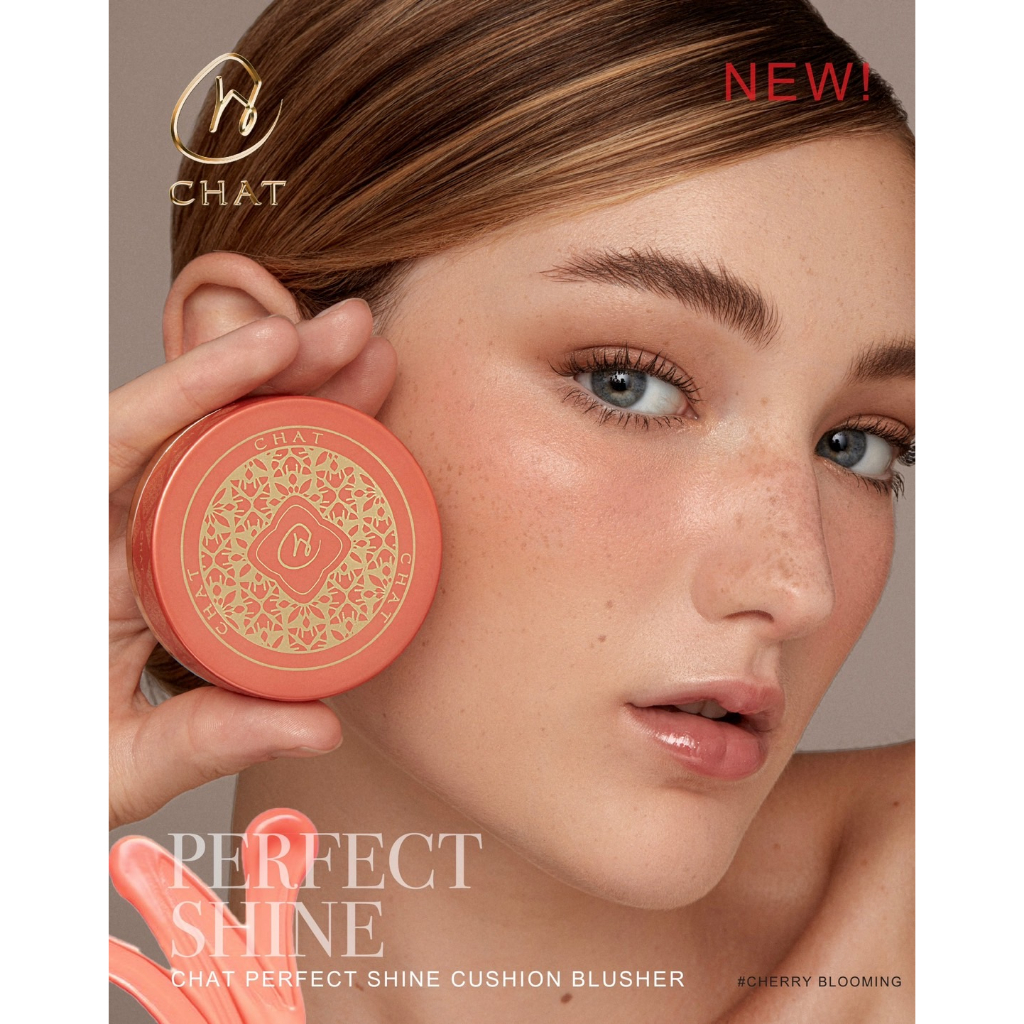 CHAT Perfect Shine Cushion Blusher- ฉัตรปัดแก้มเนื้อคุชั่น | Shopee ...
