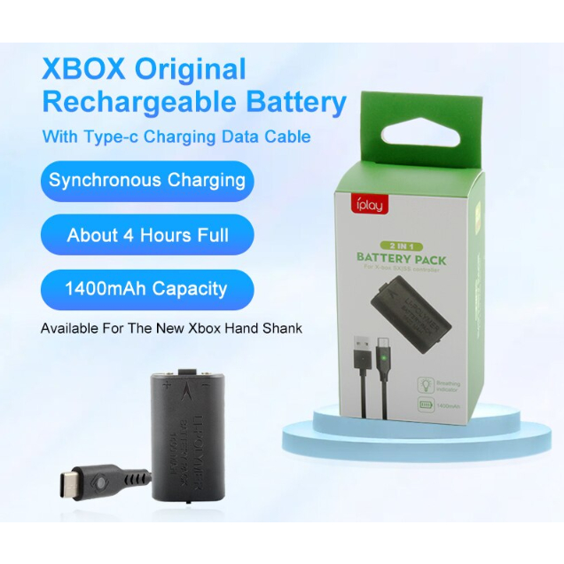 iPlay แบตเตอรี่ชาร์ท ขนาด 1400mAH Lithium Battery for XBOX Series / One ...