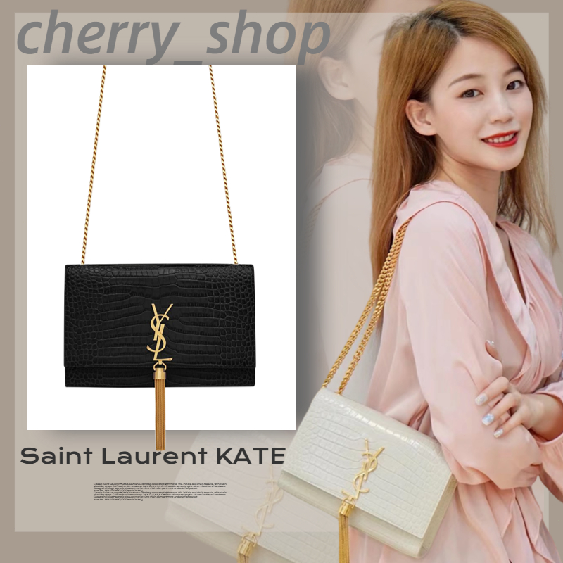 ถูกที่สุด ของแท้ 100%/แซงต์โลรองต์ Saint Laurent KATE MEDIUM CHAIN BAG ...