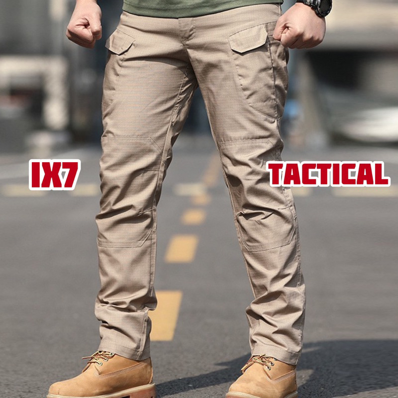 IX7กางเกงยุทธวิธี กันน้ำ ทรงกระบอกเล็ก เอวยืดหยุ่นได้ ระบายอากาศได้ กระชับพอดี | Shopee Thailand