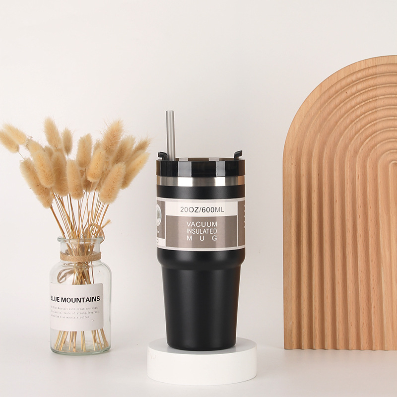 [ลูกค้าใหม่ 1 บาท][F0580] แก้วเก็บความเย็น ความจุ 600/890 ml. สแตนเลสแท้304 กระบอกน้ำเก็บ ...