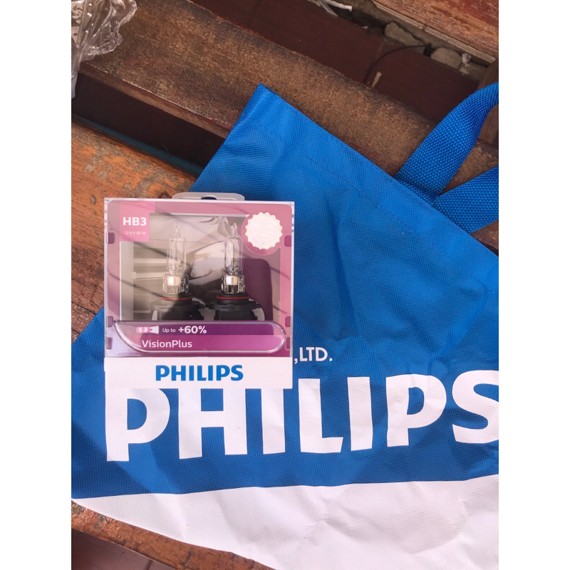 หลอดไฟ หน้า philips Vition plus+ 60% จากหลอดมาตรฐานติดรถ กินไฟเท่าเดิม ...
