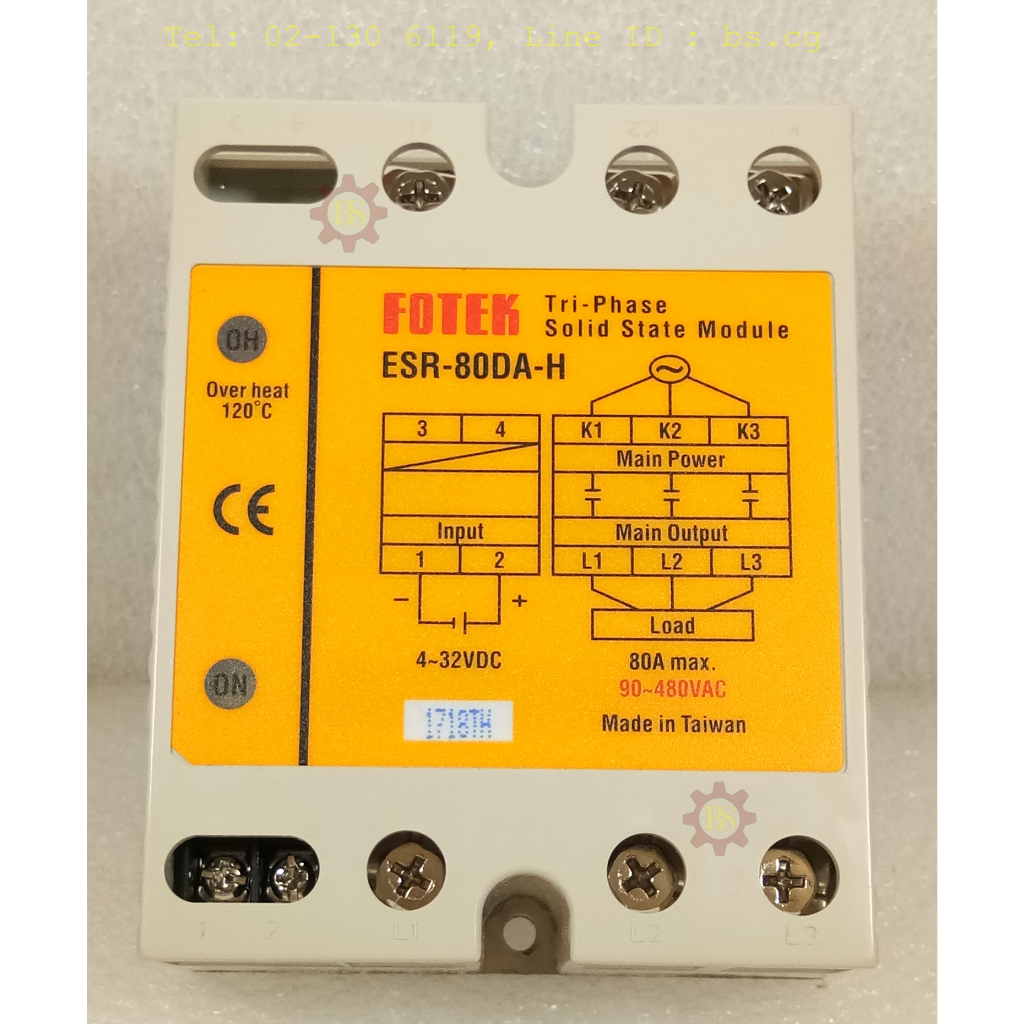 FOTEK : Solid State Module Tri-Phase ESR-80DA-H *สินค้าแท้จากไต้หวัน ...