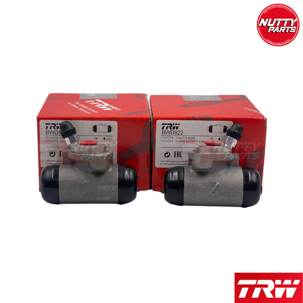 TRW กระบอกเบรคหลัง TOYOTA VIOS NCP93 , YARIS NCP91 ขนาด 3/4 BWD821/BWD822 กระบอกเบรค วีออส ...