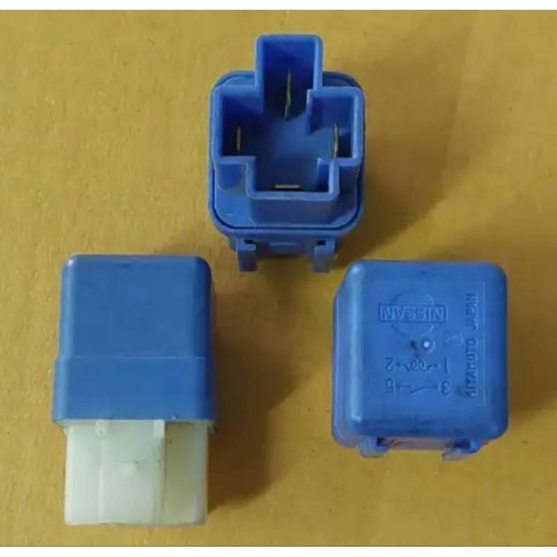 รีเลย์ 12V NISSAN 4 ขา สีฟ้า นิสสัน ฟรอนเทีย NV เซนทร่า B13 B14 เซฟีโร่ ...