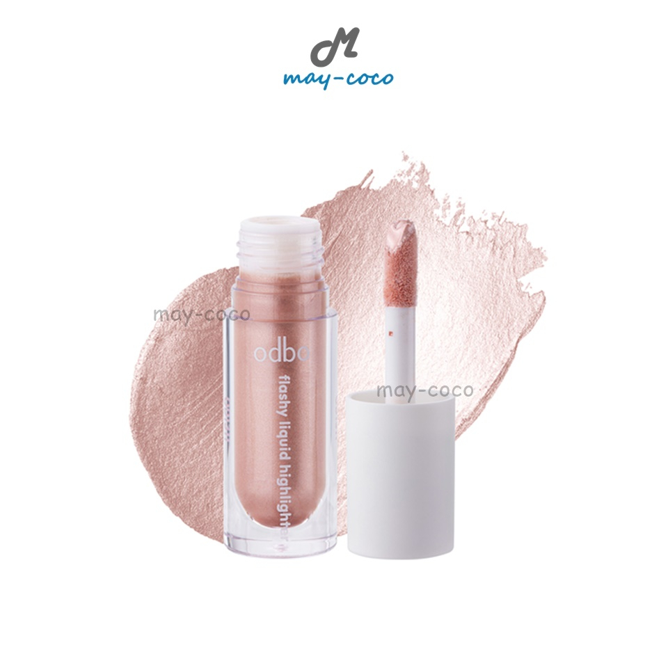 ถูก/แท้/มีไลฟ์ ไฮไลท์ ODBO Flashy Liquid Highlighter ไฮไลท์เนื้อครีม เนื้อน้ำ ชิมเมอร์ หน้าฉ่ำ ...