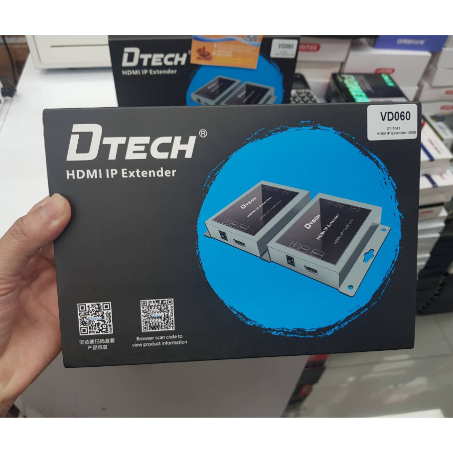 DTECH HDMI IP Extender 150M CONVERTER DT-7043 #ออกใบกำกับภาษีได้ VD060 -ของเเท้ | Shopee Thailand