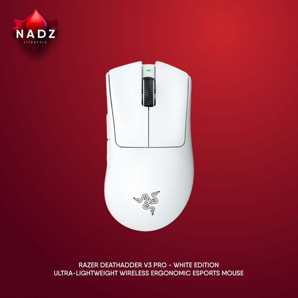 RAZER DeathAdder V3 Pro - White Edition - Ultra-lightweight Wireless ...