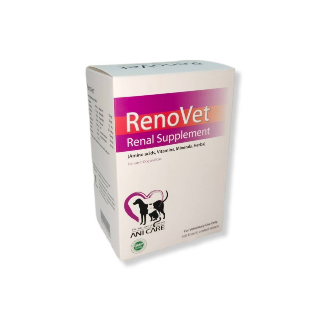 1 แผง RenoVet (แบ่งขาย) บำรุงไตสุนัข บำรุงไตแมว ชนิดเม็ด 10 เม็ด ...