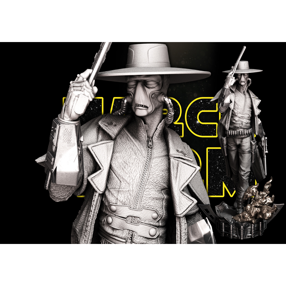 Star Wars Cad Bane Bounty Hunter ชุดโมเดลเรซิ่น resin model kit 1:8 ...